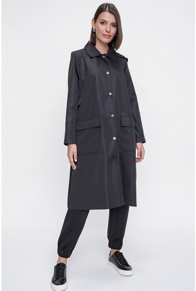 Aker 7155111 Kapüşonlu Trençkot