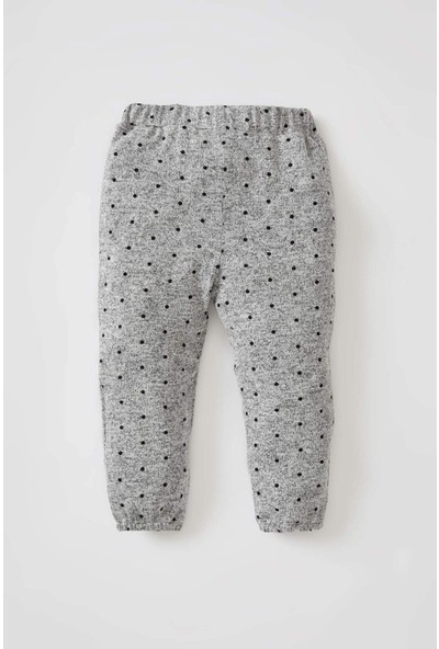 DeFacto Kız Bebek Regular Fit Puantiyeli Tayt W4580A221WN