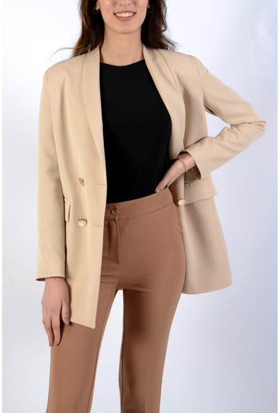 Vosse Astarlı Kruvaze Blazer Ceket