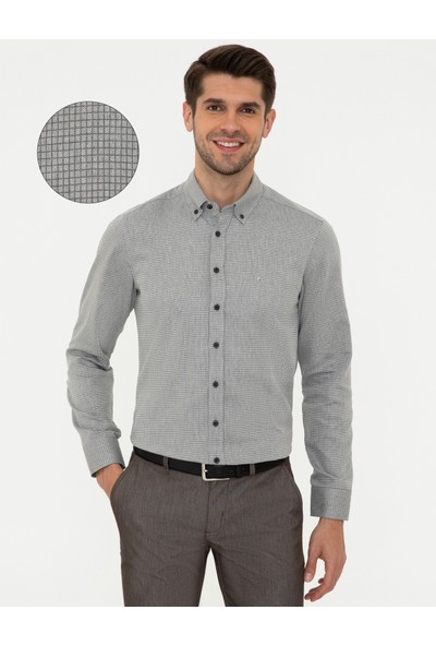 Pierre Cardin Siyah Slim Fit Gömlek 50247967-VR046