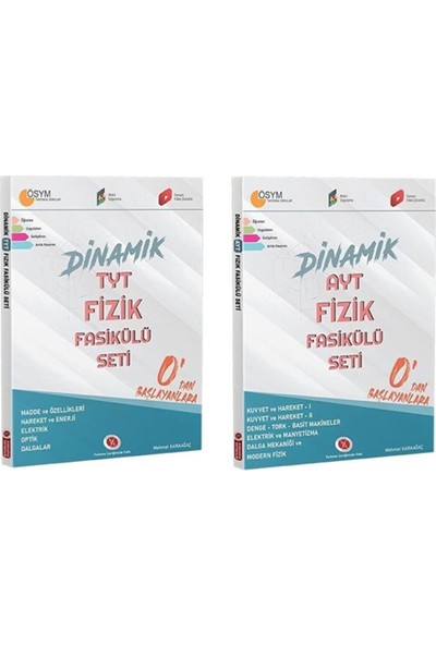 Karaağaç Yayınları Dinamik TYT - AYT Fizik Fasikül Set 2'li Karaağaç Yayınları Dinamik TYT - AYT Fizik Fasikül Set 2'li
