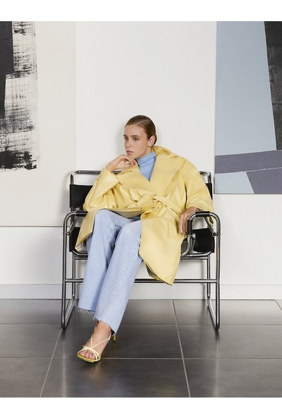 Nocturne Kruvaze Rugan Trençkot Nocturne Kruvaze Rugan Trençkot