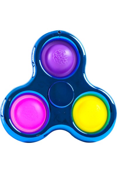 Pop It Elektroliz 3 Parmak Stres Çarkı Mavi