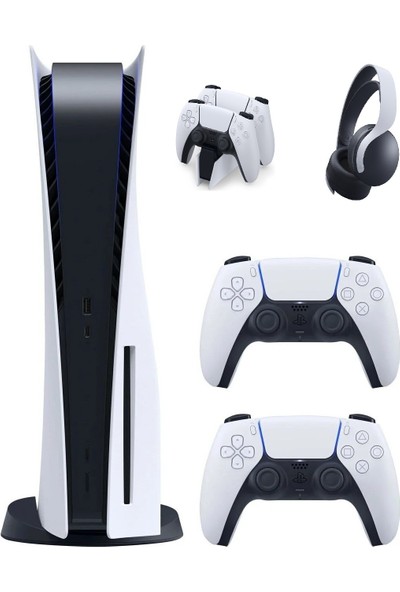 Sony Playstation 5 + 2. Kol + Ps5 Pulse 3D + Ps5 Şarj Istasyonu Sony Playstation 5 + 2. Kol + Ps5 Pulse 3D + Ps5 Şarj Istasyonu