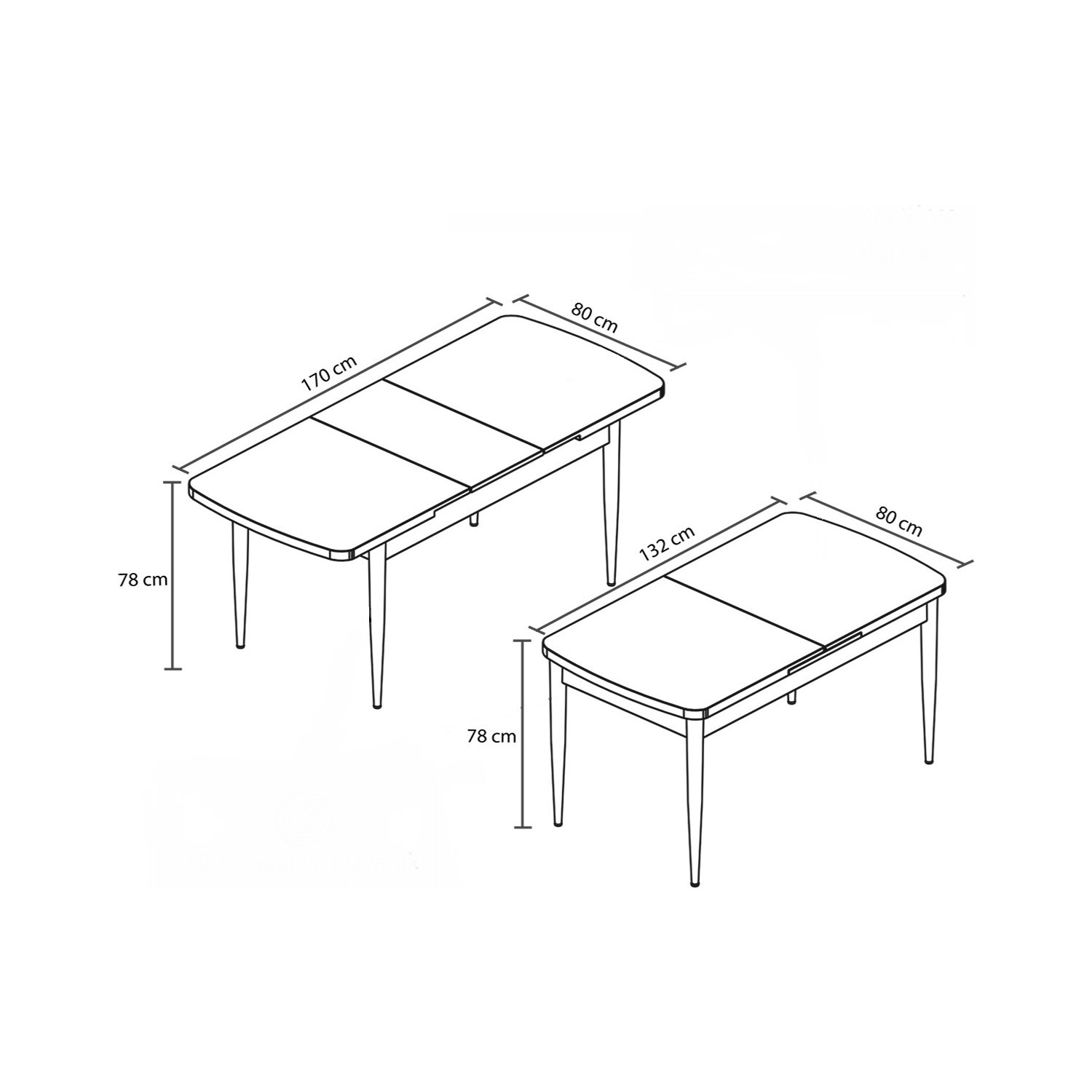 Canisa Concept Canisa Rio Serisi 80 x 132 cm Mdf Açılabilir Fiyatı