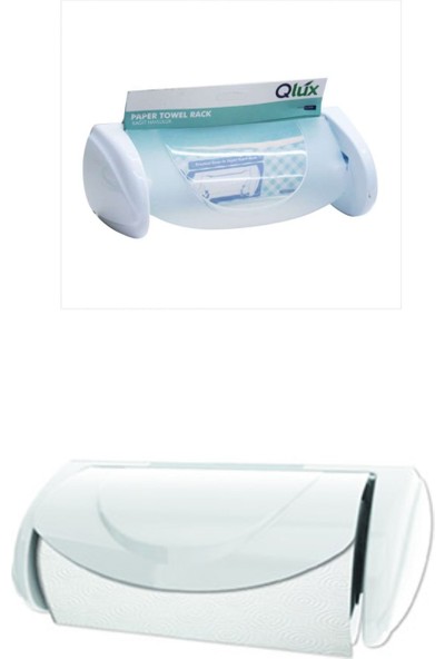 Qlux Klasik Rulo Kağıt Havlu Dispenseri Aparatı - Kağıt Mutfak Havlusu Aparatı Asacağı - Rulo Havluluk