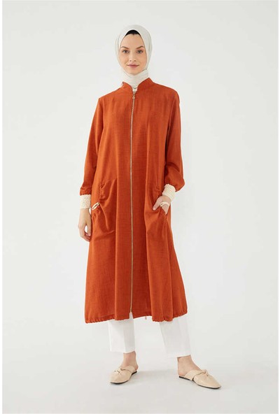 Levidor Cebi Büzgülü Fermuarlı Kap Kiremit