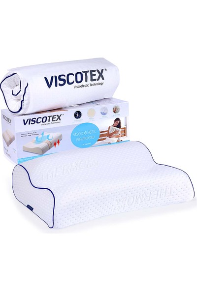 Viscotex Yüksek Boyun Destekli Yastık / High Orthopedic Pillow 55x40x11/9