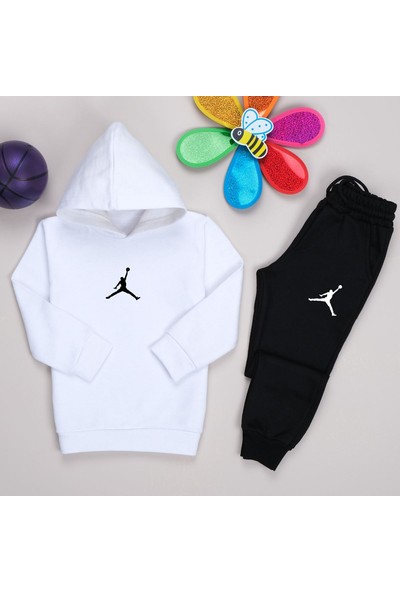 Muwen Butik Beyaz Jrd Çocuk Eşofman Takımı