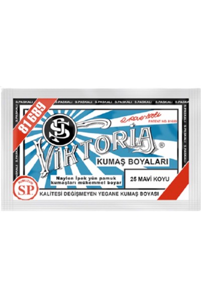 Viktoria Kumaş Boyası - Koyu Mavi