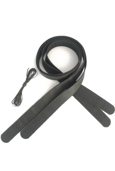 Alfa Tasarım Deri Dikilebilir Çanta Sapı (Çift/75 Cm) - Crazy Haki Rengi