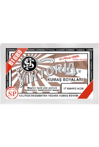 Viktoria Kumaş Boyası - Açık Kahve Viktoria Kumaş Boyası - Açık Kahve