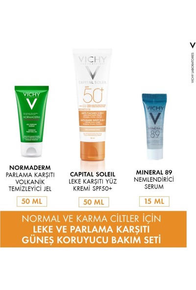Vichy Leke ve Parlama Karşıtı Güneş Koruyucu Bakım Seti