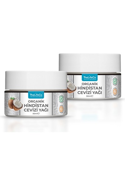 TheLifeCo Organik Hindistan Cevizi Yağı 2 x 50 ml (Soğuk Sıkım, Vegan) TheLifeCo Organik Hindistan Cevizi Yağı 2 x 50 ml (Soğuk Sıkım, Vegan)