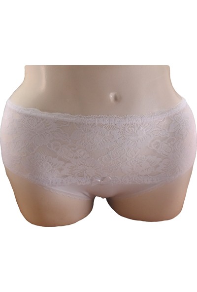 Jel Lingerie Jel Xl Dantelli Beyaz Bato Külot 380