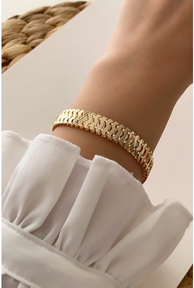 ÇLK Accessories Kalın Balıksırtı Bileklik TRBILEK7762 B32503 ÇLK Accessories Kalın Balıksırtı Bileklik TRBILEK7762 B32503