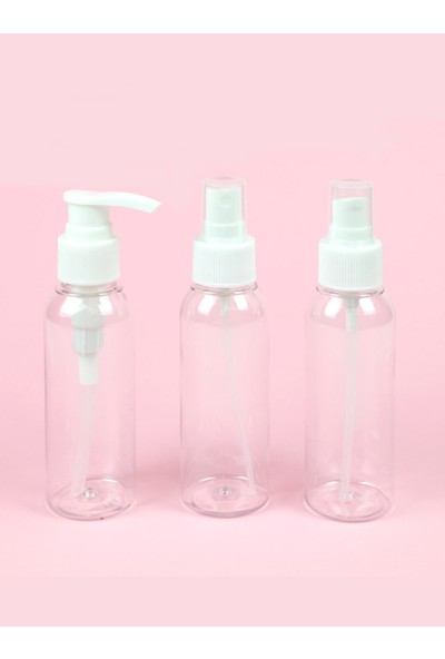 Nascita Beyaz Renk Seyahat Şişe Seti 3'lü Nascita Beyaz Renk Seyahat Şişe Seti 3'lü