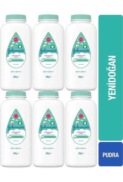 Johnsons Baby Bebek Pudrası 200GR Cotton Touch Yeni Doğan (6 Lı Set) Johnsons Baby Bebek Pudrası 200GR Cotton Touch Yeni Doğan (6 Lı Set)