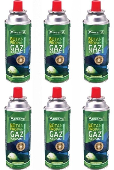 Orgaz Orcamp KTS-227 Gaz Kartuşu Altılı Orgaz Orcamp KTS-227 Gaz Kartuşu Altılı