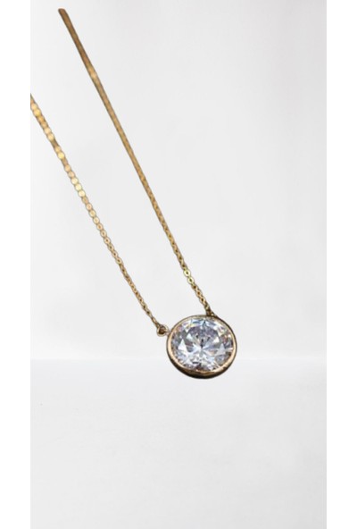 Lila Ticaret Beyaz Taş Kolye