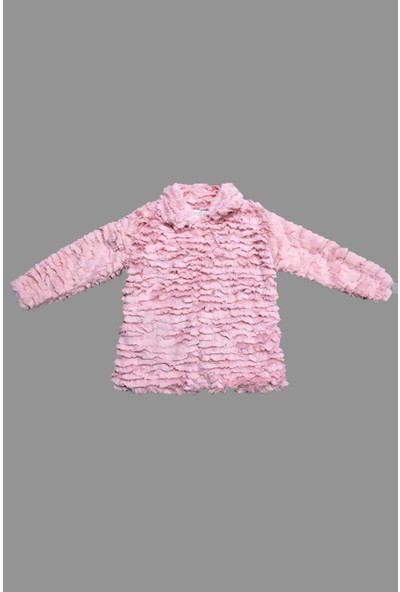 Unruly Kids Dalga Motifli Içi Yünlü Fermuarlı Kız Çocuk Hırka