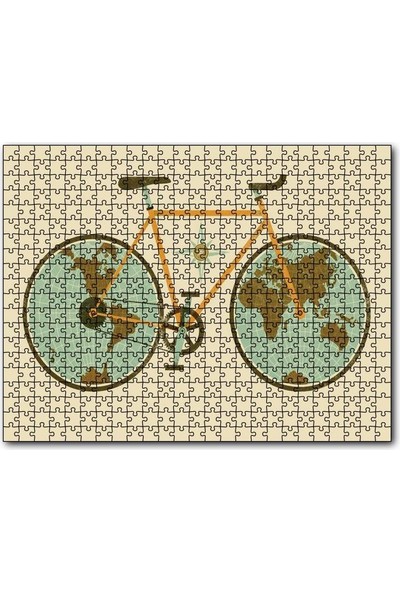 Cakapuzzle Dünya Haritası Tekerlekli Bisiklet 500 Parça Puzzle Yapboz Mdf (Ahşap) Cakapuzzle Dünya Haritası Tekerlekli Bisiklet 500 Parça Puzzle Yapboz Mdf (Ahşap)