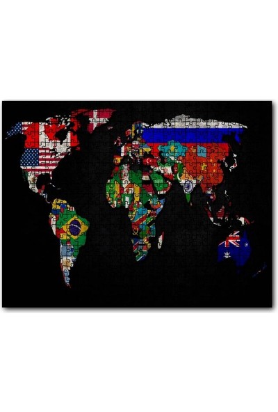 Cakapuzzle Dünya Haritası ve Bayraklar 120 Parça Puzzle Yapboz Mdf (Ahşap) Cakapuzzle Dünya Haritası ve Bayraklar 120 Parça Puzzle Yapboz Mdf (Ahşap)