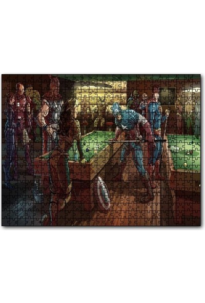 Cakapuzzle Süper Kahramanlar Bilardo Salonunda 500 Parça Puzzle Yapboz Mdf (Ahşap) Cakapuzzle Süper Kahramanlar Bilardo Salonunda 500 Parça Puzzle Yapboz Mdf (Ahşap)