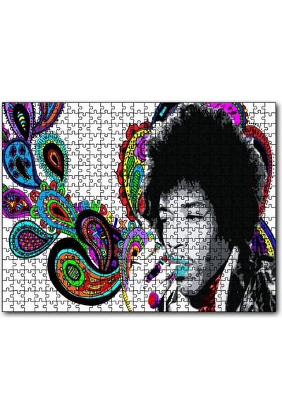 Cakapuzzle Jimi Hendrix Soyut Şekiller 255 Parça Puzzle Yapboz Mdf (Ahşap)