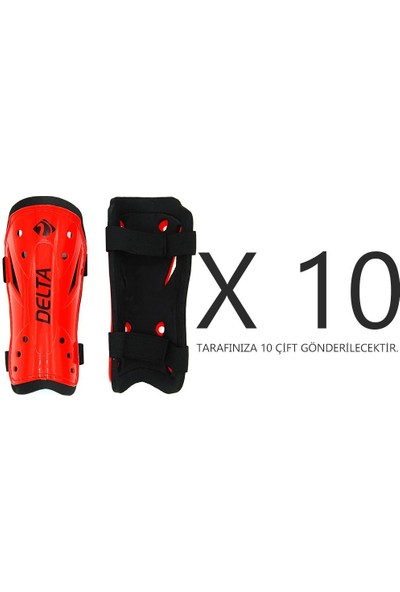 Delta 10 Çift Tekmelik Futbol Tekmeliği Kaval Koruyucu Kavallık (Çift Cırtlı)