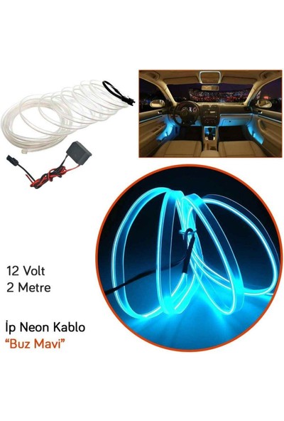 Çarşıhan Torpido LED Ip Neon Işıklı Dekoratif Buz Mavisi 2 Metre Çarşıhan Torpido LED Ip Neon Işıklı Dekoratif Buz Mavisi 2 Metre