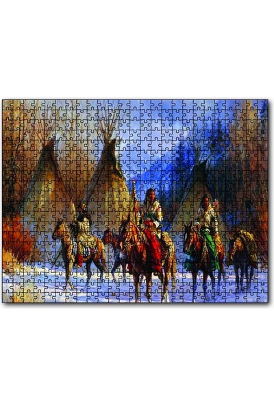 Cakapuzzle Kızılderililer Atları ve Çadırları 120 Parça Puzzle Yapboz Mdf (Ahşap) Cakapuzzle Kızılderililer Atları ve Çadırları 120 Parça Puzzle Yapboz Mdf (Ahşap)