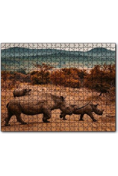 Cakapuzzle Muhteşem Boynuzlu Gergedan ve Yavrusu 500 Parça Puzzle Yapboz Mdf (Ahşap) Cakapuzzle Muhteşem Boynuzlu Gergedan ve Yavrusu 500 Parça Puzzle Yapboz Mdf (Ahşap)