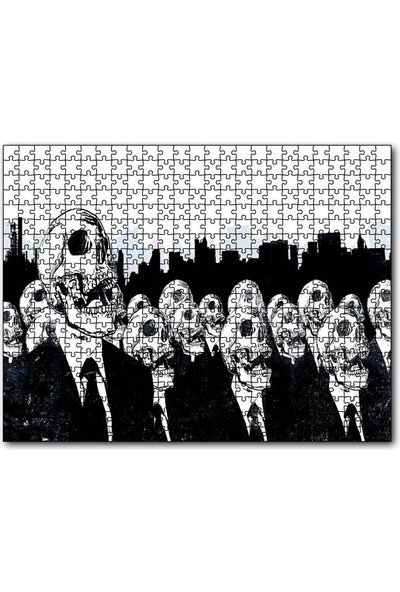 Cakapuzzle Takım Elbiseli Kurukafalar Sb 500 Parça Puzzle Yapboz Mdf (Ahşap)