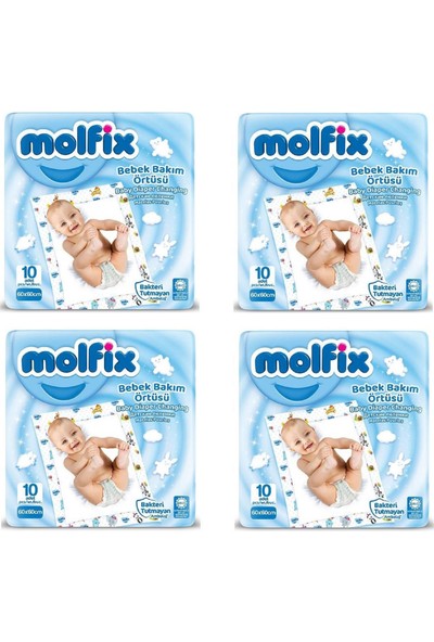 Molfix Bebek Bakım Örtüsü 60X60 cm 40 Adet