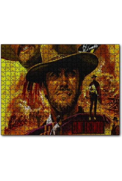 Cakapuzzle Clint Eastwood Kompozisyon 255 Parça Puzzle Yapboz Mdf (Ahşap)