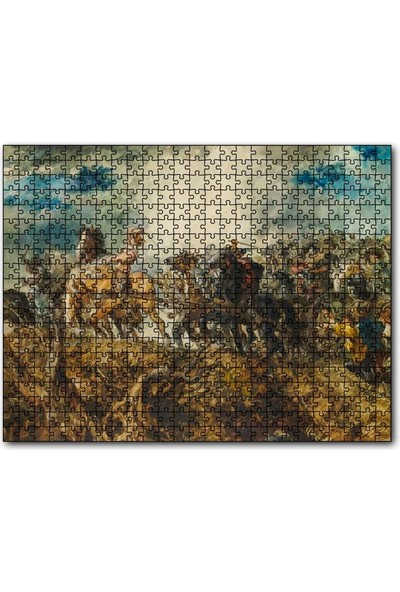 Cakapuzzle Atlı Savaşçılar 255 Parça Puzzle Yapboz Mdf (Ahşap)