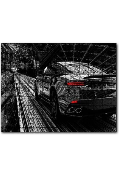 Cakapuzzle Aston Martin Superleggera Volante Siyah 500 Parça Puzzle Yapboz Mdf (Ahşap)