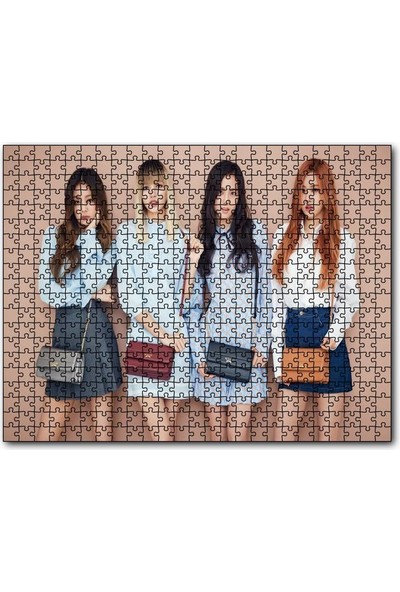 Cakapuzzle Black Pink Kore Pop Hanım Hanımcık 255 Parça Puzzle Yapboz Mdf (Ahşap)