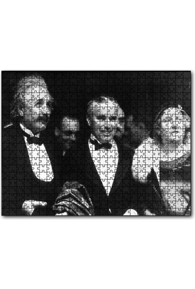 Cakapuzzle Haplin ve Einştein Şehir Işıkları Galasında 500 Parça Puzzle Yapboz Mdf (Ahşap)