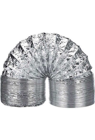 İlhan Usta Telli Kopmayan Davlumbaz Baca Flexible Aspiratör Borusu Çap 120CM 2 mt