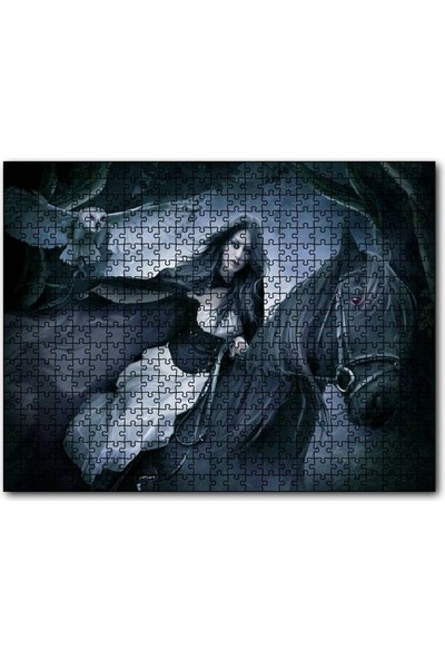 Cakapuzzle Siyah Atlı Gotik Kız ve Baykuş 120 Parça Puzzle Yapboz Mdf (Ahşap) Cakapuzzle Siyah Atlı Gotik Kız ve Baykuş 120 Parça Puzzle Yapboz Mdf (Ahşap)