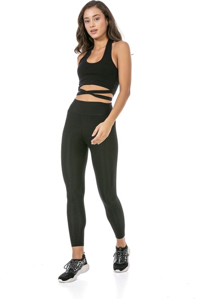 Yüksek Bel Toparlayıcı Push Up Spor Tayt