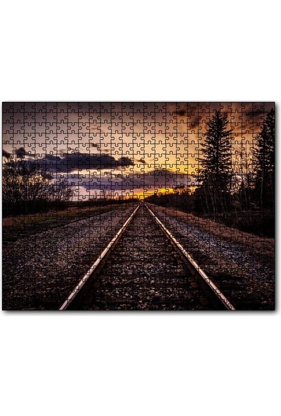 Cakapuzzle Demir Yolu Gün Batımı Bulut Ağaçlar 120 Parça Puzzle Yapboz Mdf (Ahşap) Cakapuzzle Demir Yolu Gün Batımı Bulut Ağaçlar 120 Parça Puzzle Yapboz Mdf (Ahşap)