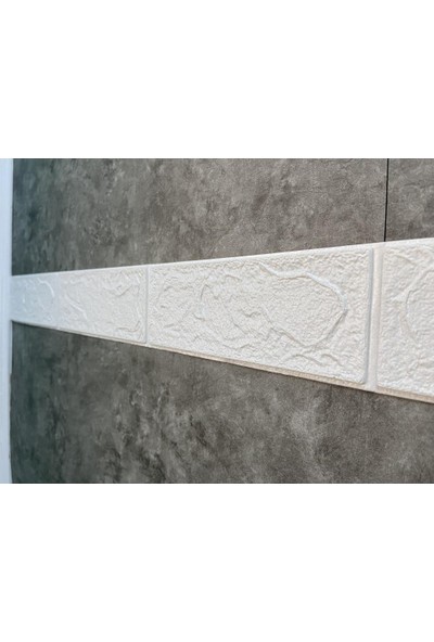 Renkli Duvarlar Kendinden Yapışkanlı 10 Adet 7-70 cm Beyaz Tuğla Desen Bordür Renkli Duvarlar Kendinden Yapışkanlı 10 Adet 7-70 cm Beyaz Tuğla Desen Bordür