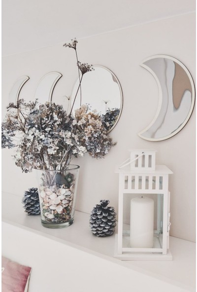 Ahwall Ay Evresi Temalı 5'li Dekoratif Kırılmaz Pleksi Ayna