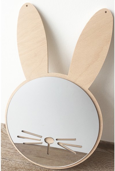 Ahwall Tavşan Temalı Dekoratif Kırılmaz Pleksi Ayna