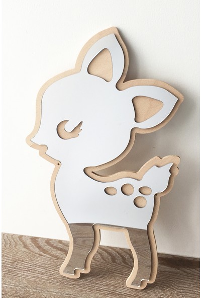 Ahwall Yavru Ceylan Temalı Dekoratif Kırılmaz Pleksi Ayna