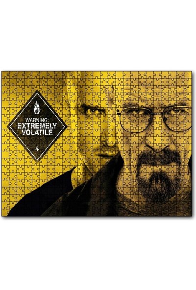 Caka Tablo Cakapuzzle Breaking Bad Dikkat Yüksek Derecede Uçucu 120 Parça Puzzle Yapboz Mdf (Ahşap)