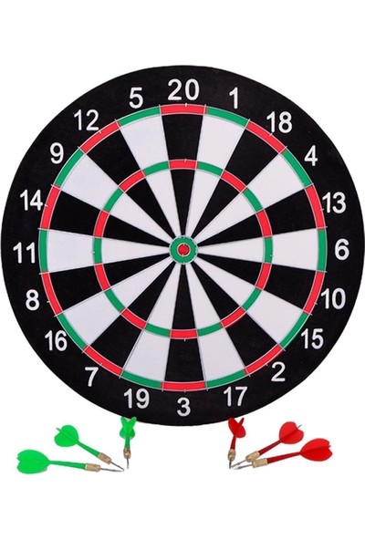 Giyincel Çift Taraflı 44 cm Dart Tahtası ve 6 Adet Ok Büyük Boy Giyincel Çift Taraflı 44 cm Dart Tahtası ve 6 Adet Ok Büyük Boy